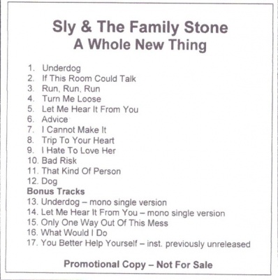 A Whole New Thing [Bonus Tracks] - Sly & the Family Stone | Release ...