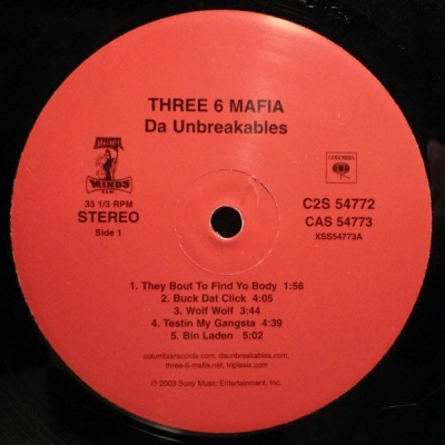 Da Unbreakables - Three 6 Mafia | Release Info | AllMusic