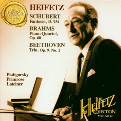 Heifetz Plays Schubert, Brahms, Beethoven - Jascha Heifetz | Release ...